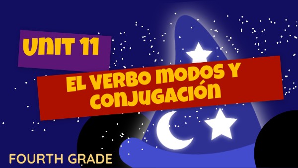 Unit 10 El verbo modo y conjugacion