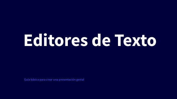 EDITORES DE TEXTO