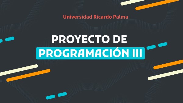 Proyecto de programación III
