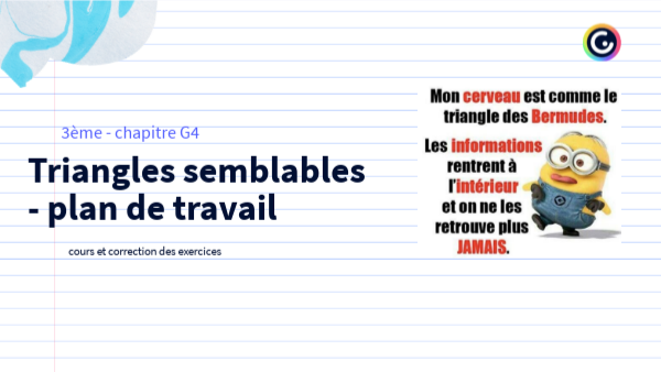 3G4 triangles semblables PDT | Genially