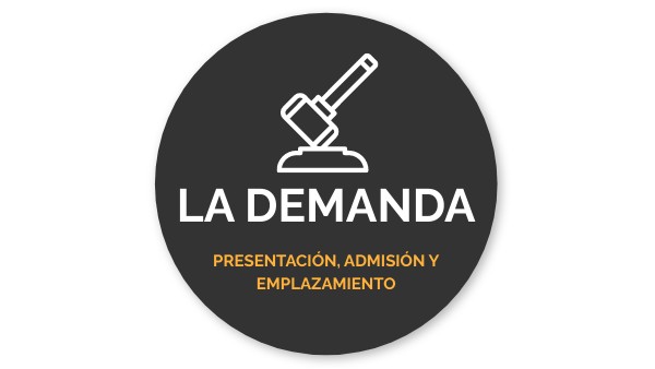 LA DEMANDA, SU PRESENTACIÓN, ADMISIÓN Y EMPLAZAMIENTO | Genially