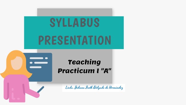 Syllabus teaching practicum I A