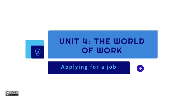 Unit 4 - Applying for a job