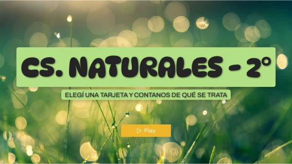 CS. NATURALES 2° | Genially