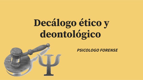 DECÁLOGO ÉTICO Y DEONTOLÓGICO | Genially