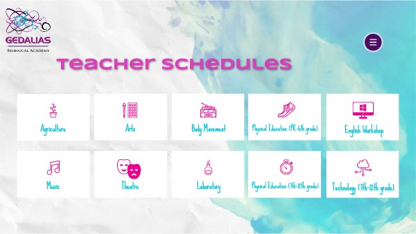 Teacher Schedules ELECTIVAS