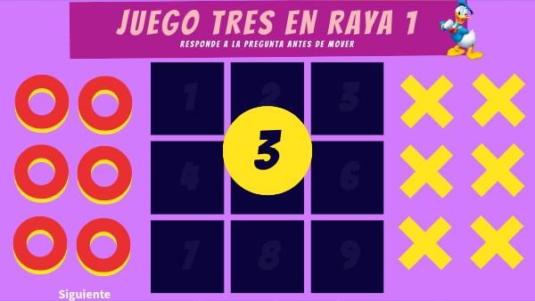 TRES EN RAYA OPERACIONES 2° | Genially