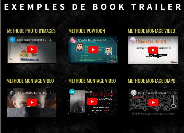 EXEMPLE DE BOOK TRAILER