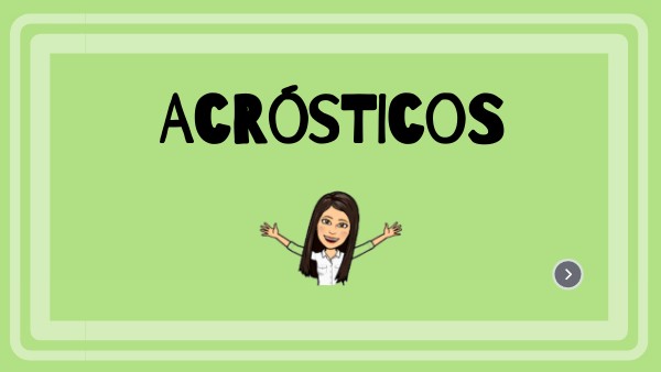 acrósticos | Genially