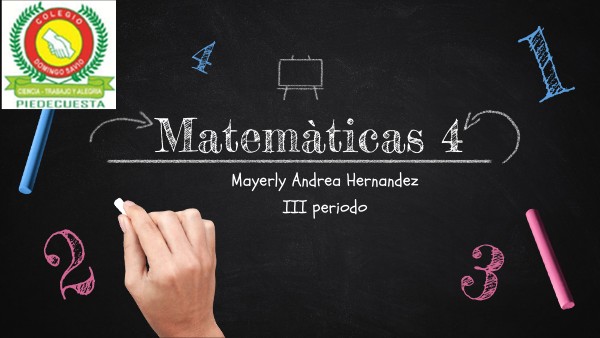matemáticas 4 TERCER PERIODO