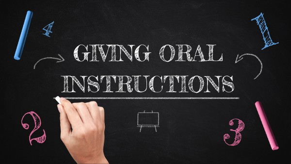 Giving Oral Instructions | Genially