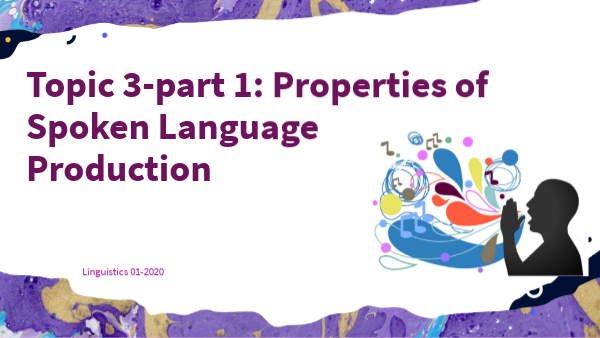 Speech production | Genially