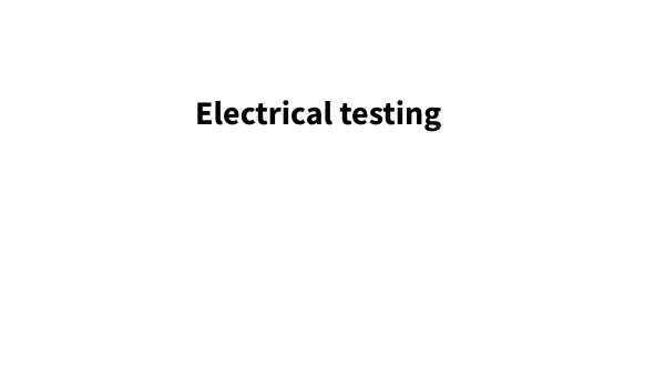 Electrical testing