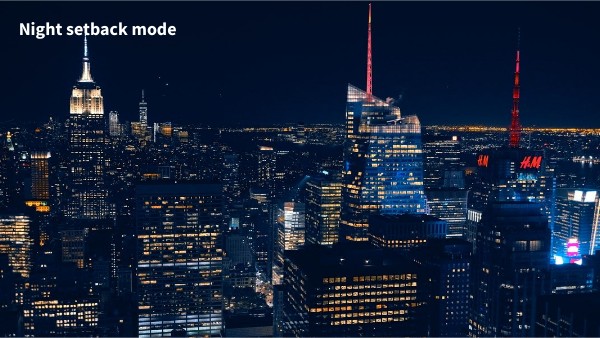 Night setback mode