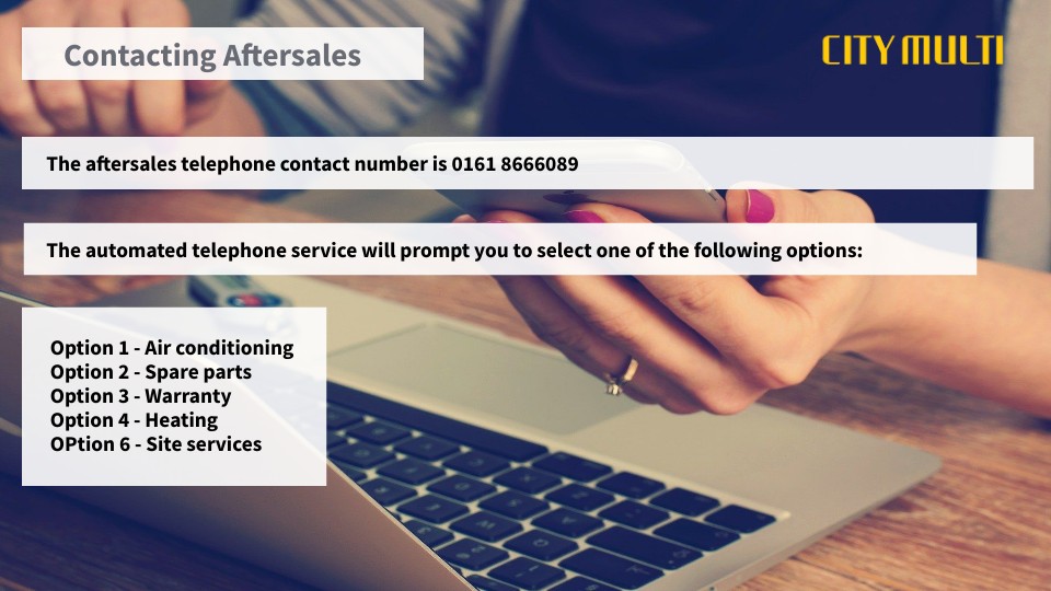 Contacting Aftersales