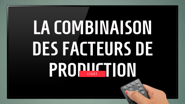 La combinaison des facteurs de production | Genially