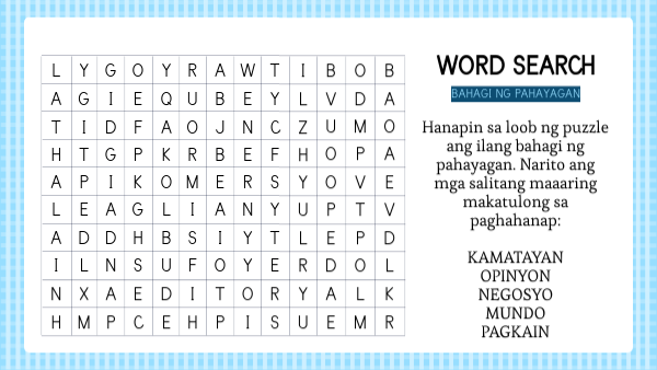 WORD SEARCH | Genially
