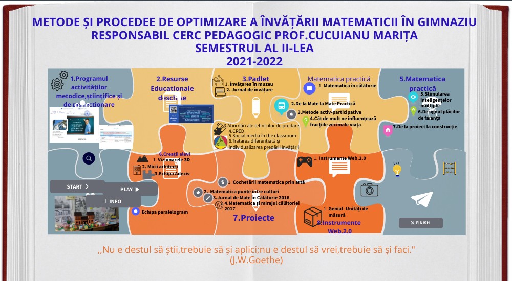 Metode și procedee de optimizare a învățării matematicii în gimnaziu ...