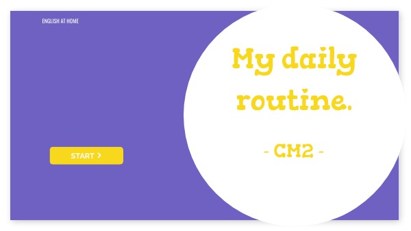 CM2 : My daily routine. | Genially