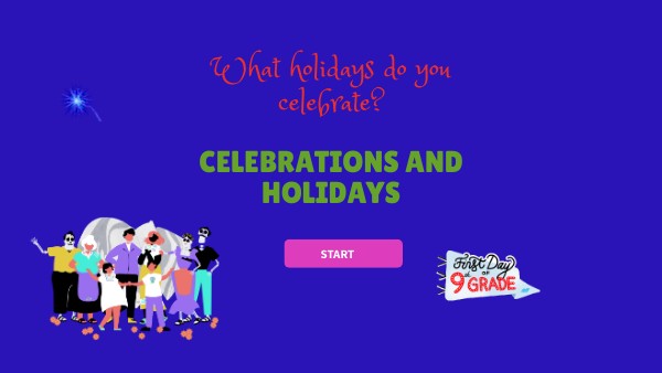 Celebrations and Holidays | Genially