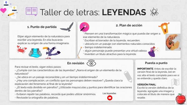 Taller de letras: Escribimos leyendas