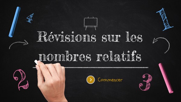 Rappels - Nombres relatifs