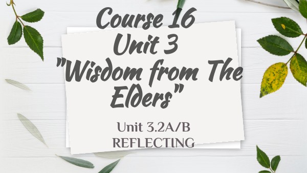 ADULTS 16 UNIT 3.2A/B