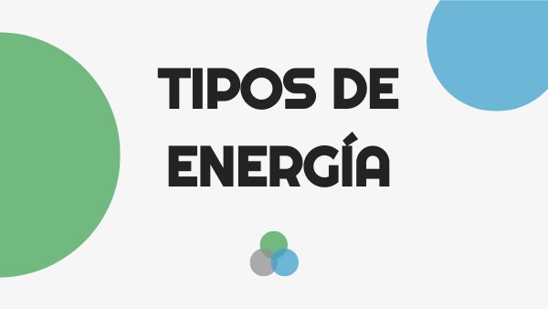 Tipos de energía | Genially