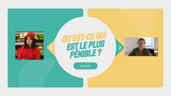 N5 - qu'est-ce qui est le plus pénible ? | Genially