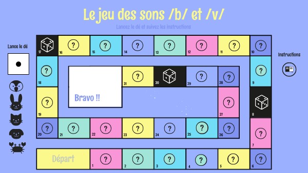 Le jeu des sons /b/ et /v/ | Genially