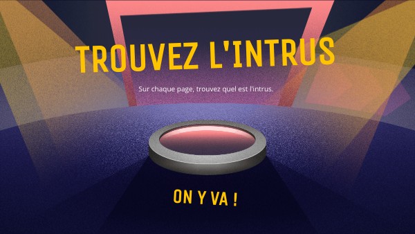 Trouver l'intrus | Genially