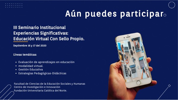 Recordatorio III Seminario Institucional | Genially