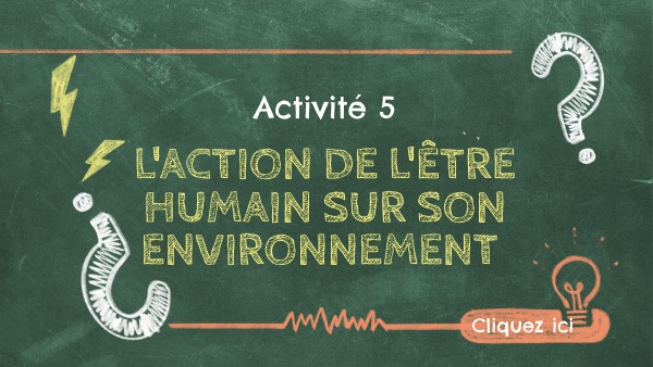 Action de l'homme sur son environnement | Genially