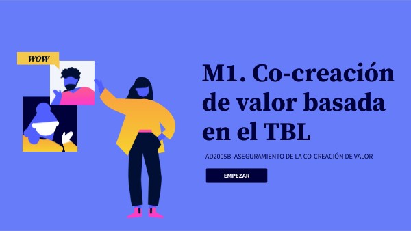 M1.Co-creación de valor /TBL | Genially