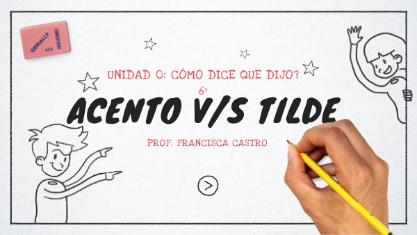 Acento y tilde 6to | Genially