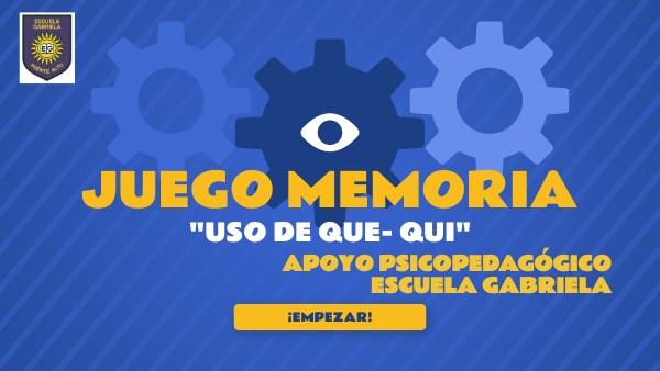 JUEGO MEMORIA USO QUE-QUI 2º | Genially
