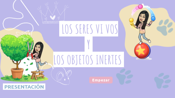 Los seres vivos y los objetos inertes