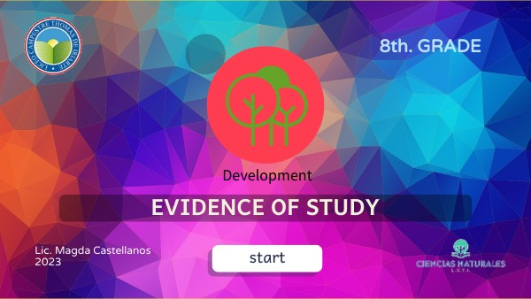 EVIDENCE OF STUDY - 8th Grade