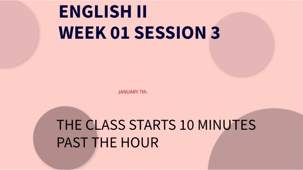 WEEK 1 SESSION 3 | Genially