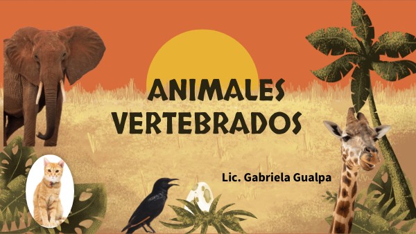 animales vertebrados