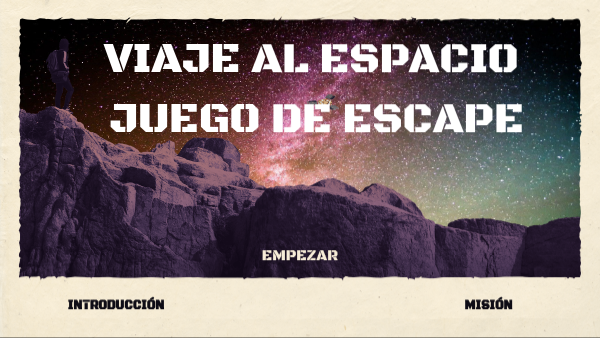 VIAJE AL ESPACIO ESCAPE