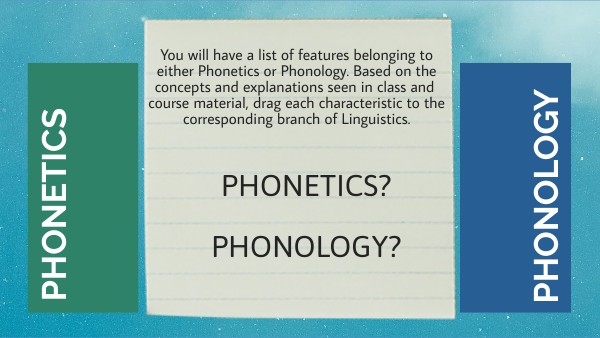 Phonetics or Phonology?