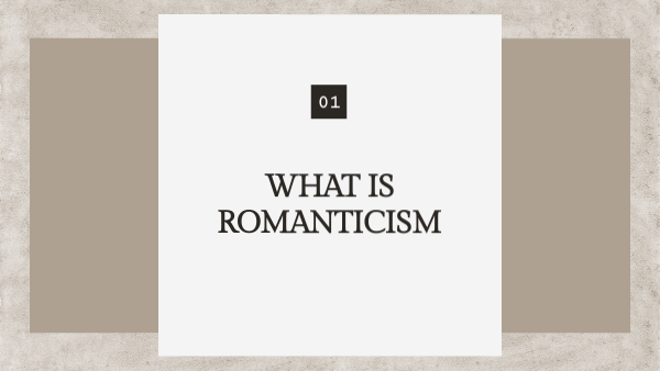 ROMANTICISM MME AGBOTON