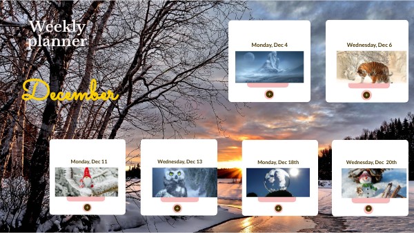 DECEMBER PLANNER A2