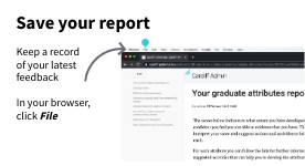 Save your report