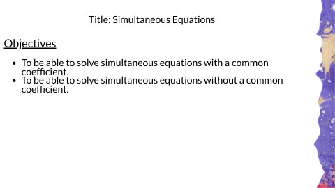 simultaneous equations | Genially