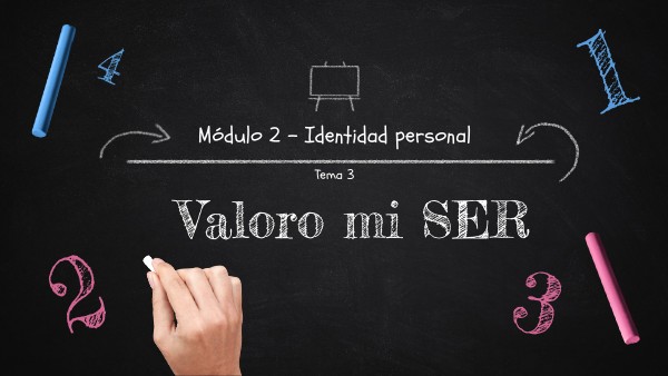 Tema 3 Valoro mi ser Módulo 2 | Genially
