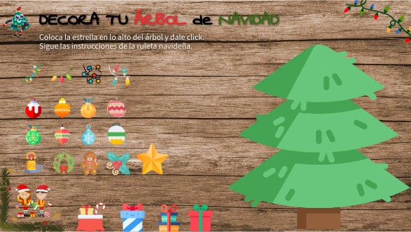 Decora tu árbol de navidad interactivo