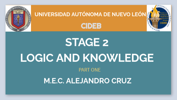 LOGIC AND KNOWLEDGE | Genially