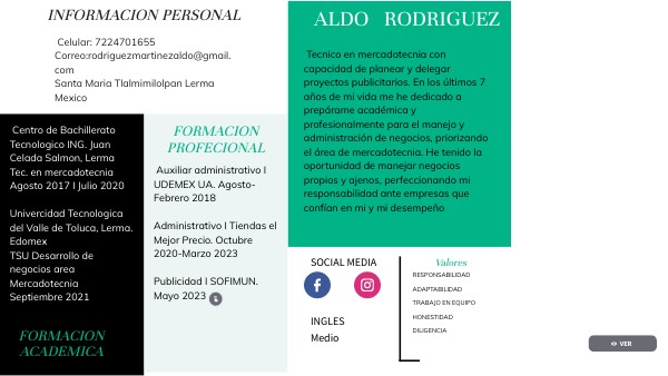 CV Aldo Rodriguez